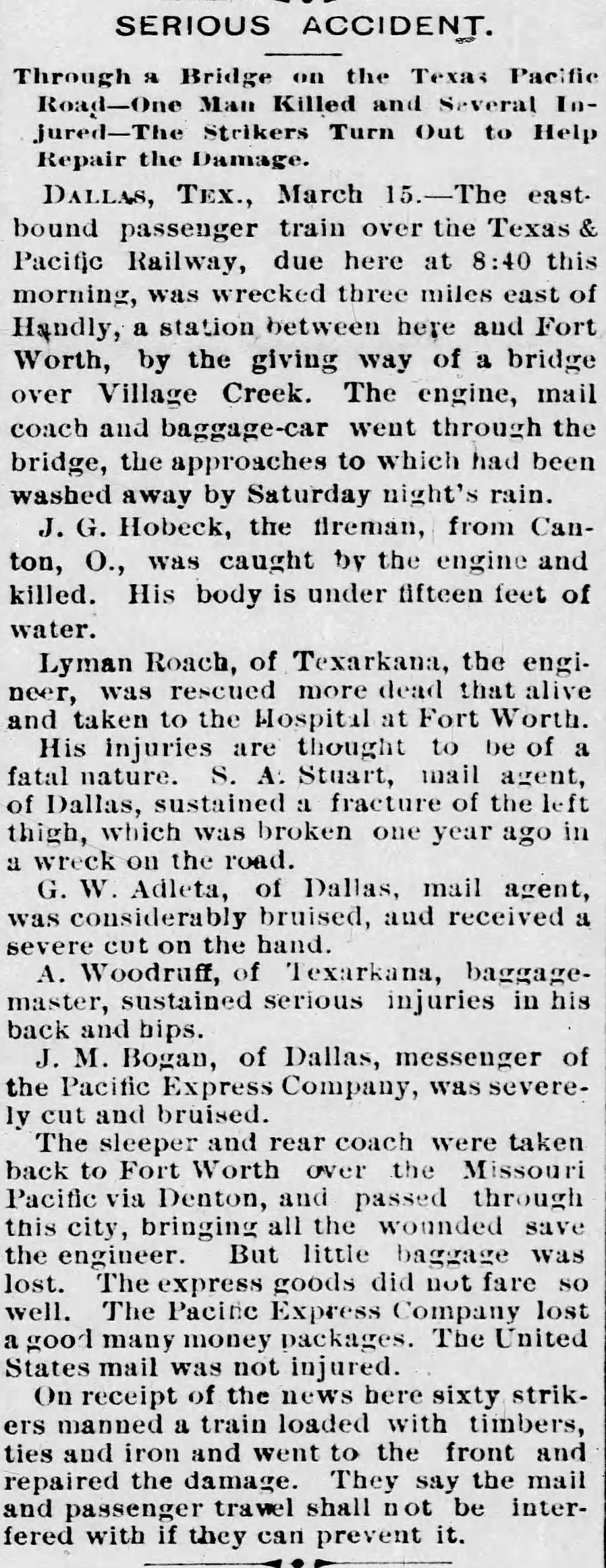 The Wreck of Engine 642 at Village Creek – Jason S. Sullivan